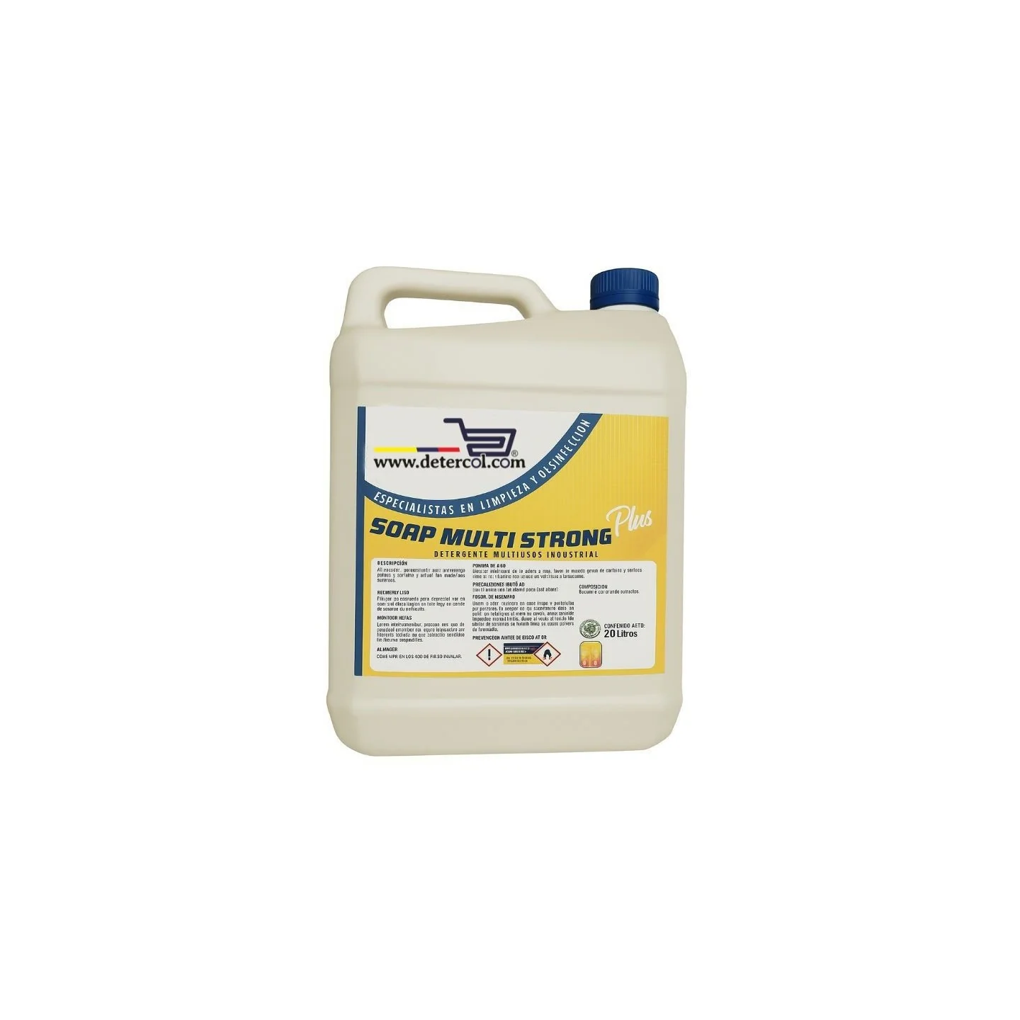 Detergente liquido multiusos multistrong galón por 4 litros.